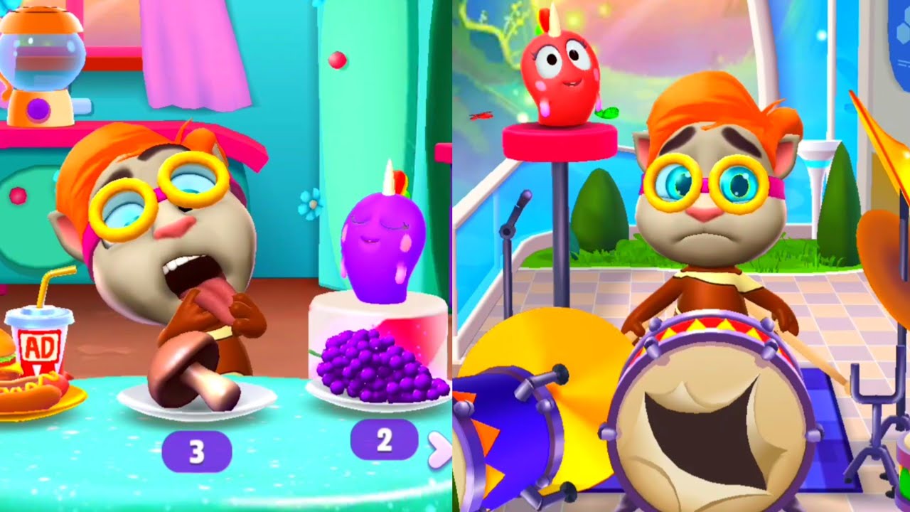 My Talking Tom 2 cartoon gameplay part 80-2 - YouTube