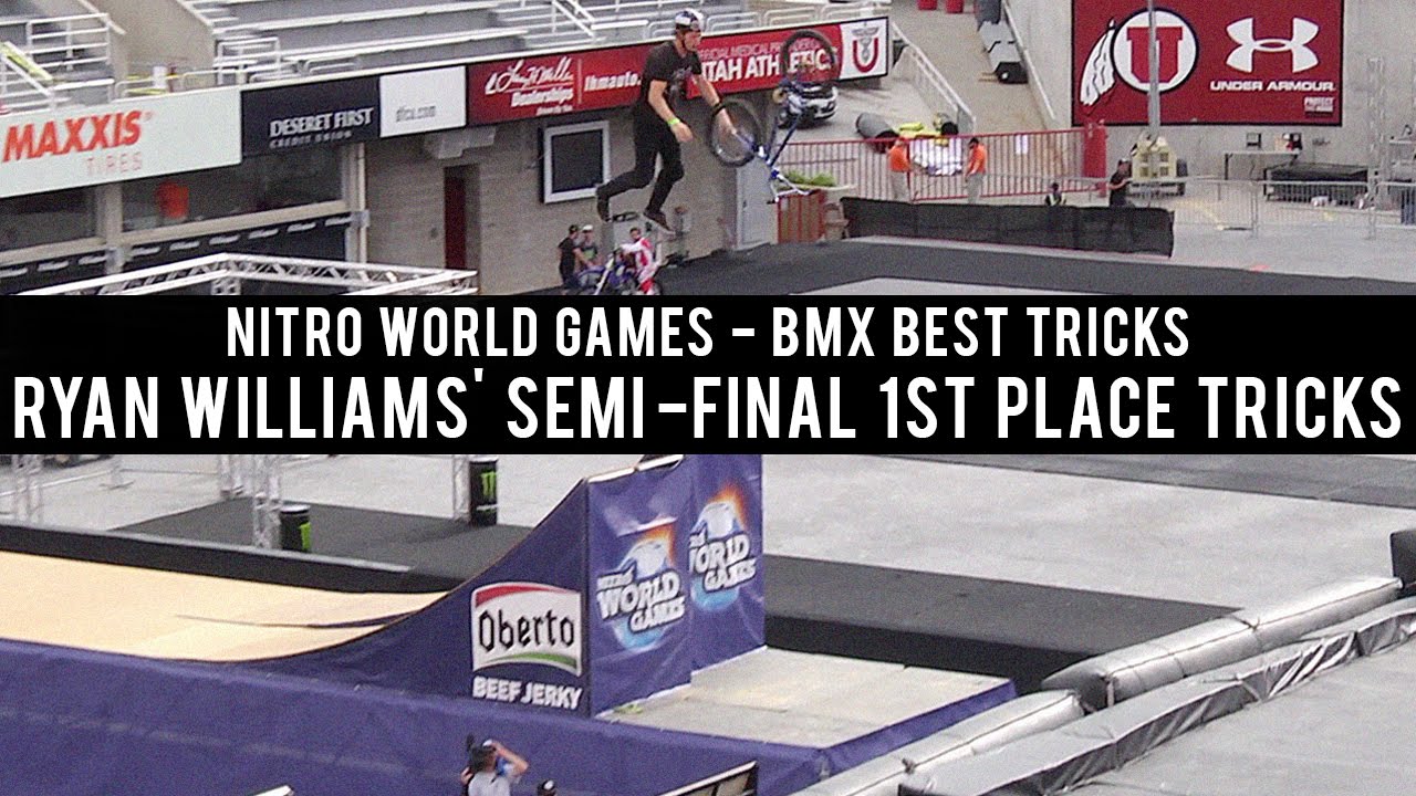 Ryan Williams' Semi-Final 1st Place Tricks at Nitro World Games - YouTube