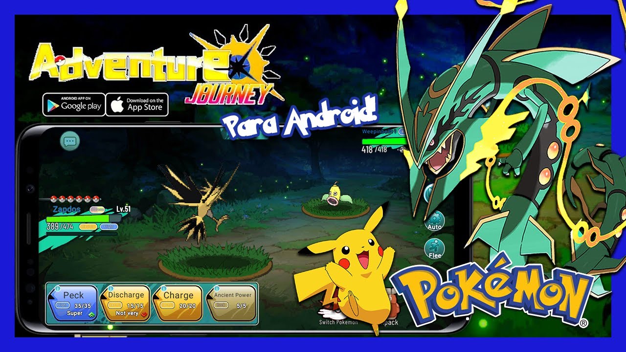 GRAN JUEGO DE POKEMON | ADVENTURE JOURNEY PARA ANDROID - GAMEPLAY EN ...
