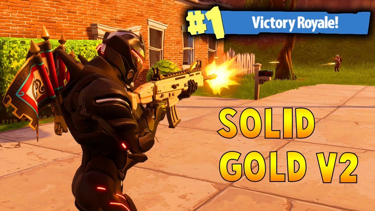 Fortnite Omega Skin Fully Upgraded Tier 100 Solid Gold V2 Solo Live Stream - YouTube