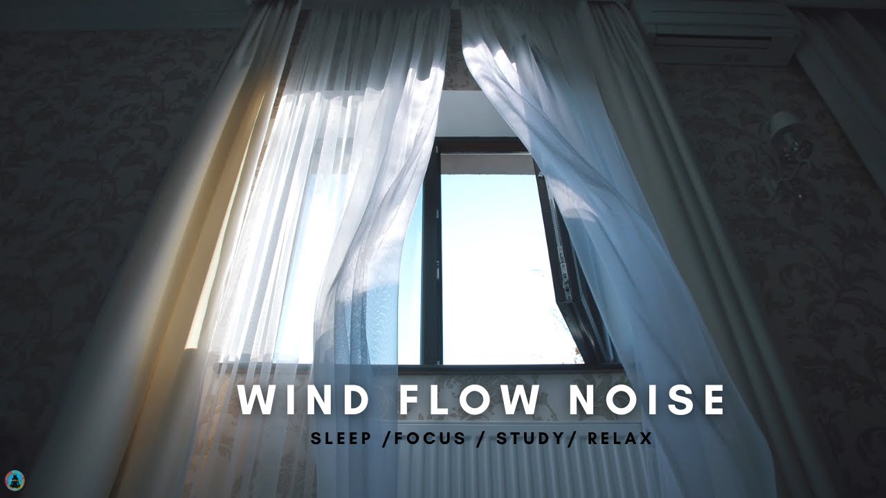 Wind Blowing Noise With Beautiful Curtains flying || Wind Sound for ...