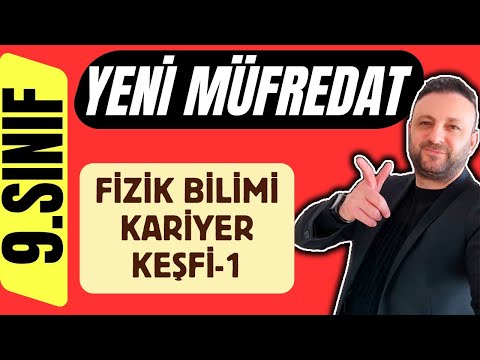 9.SINIF FİZİK BİLİMİ VE KARİYER KEŞFİ-1 | 1.DERS | MAARİF MODEL 📂PDF