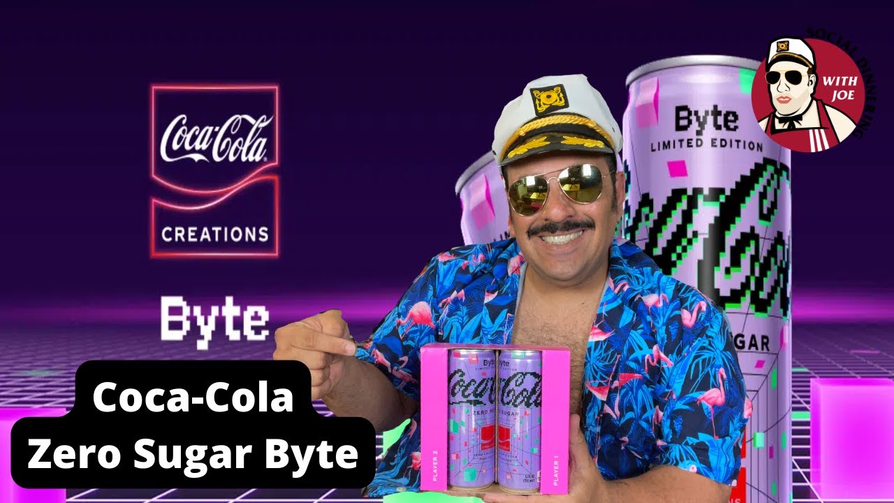 NEW! Coca Cola Zero Sugar Byte Soda - Pixel Flavored Coke Review - YouTube