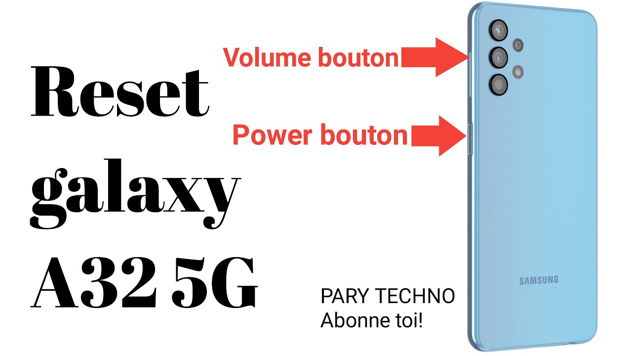 How to hard reset your android phone Samsung A32 - YouTube