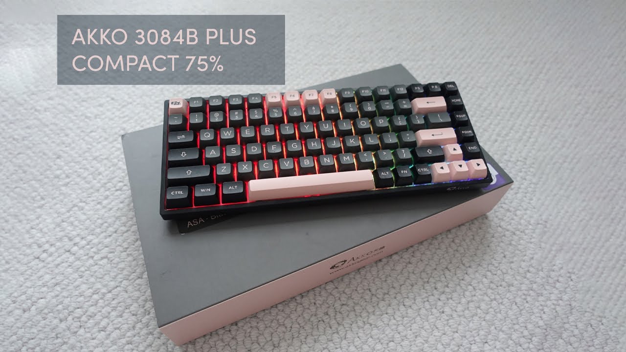 AKKO 3084B Plus hot swappable reviews and issue - YouTube