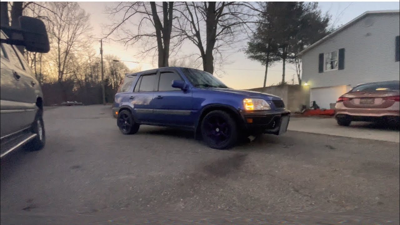 CRV Honda E 85 budget turbo build b18b awd - YouTube