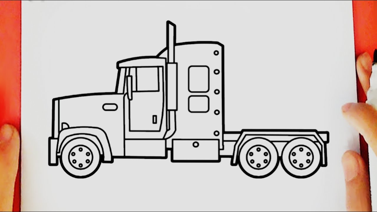 Dessin facile - Comment dessiner un camion - Easy Drawing - YouTube