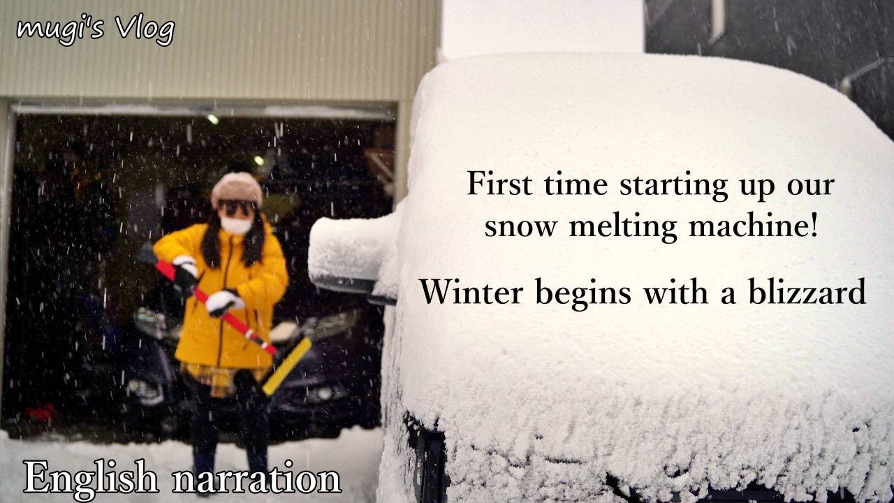 First time using our snow melting machine! Winter starts with a ...