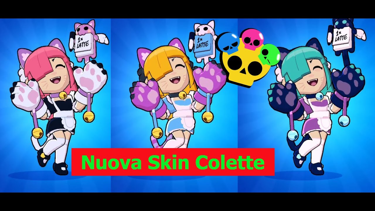 Brawl Stars 2024 - Sblocchiamo le tre nuove Skin di Colette Maid e ci ...