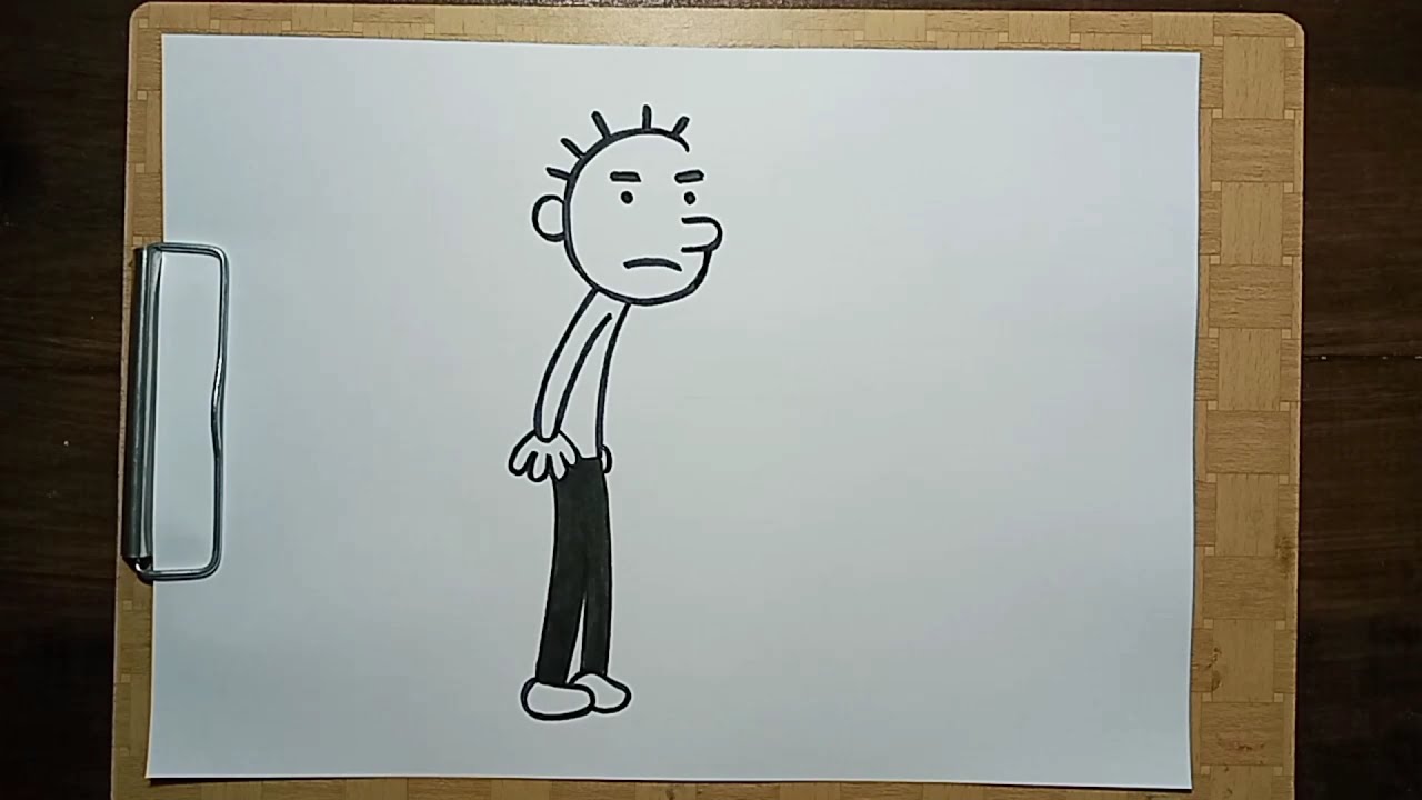 How to Draw Rodrick Rules - Diary of a Wimpy Kid - YouTube