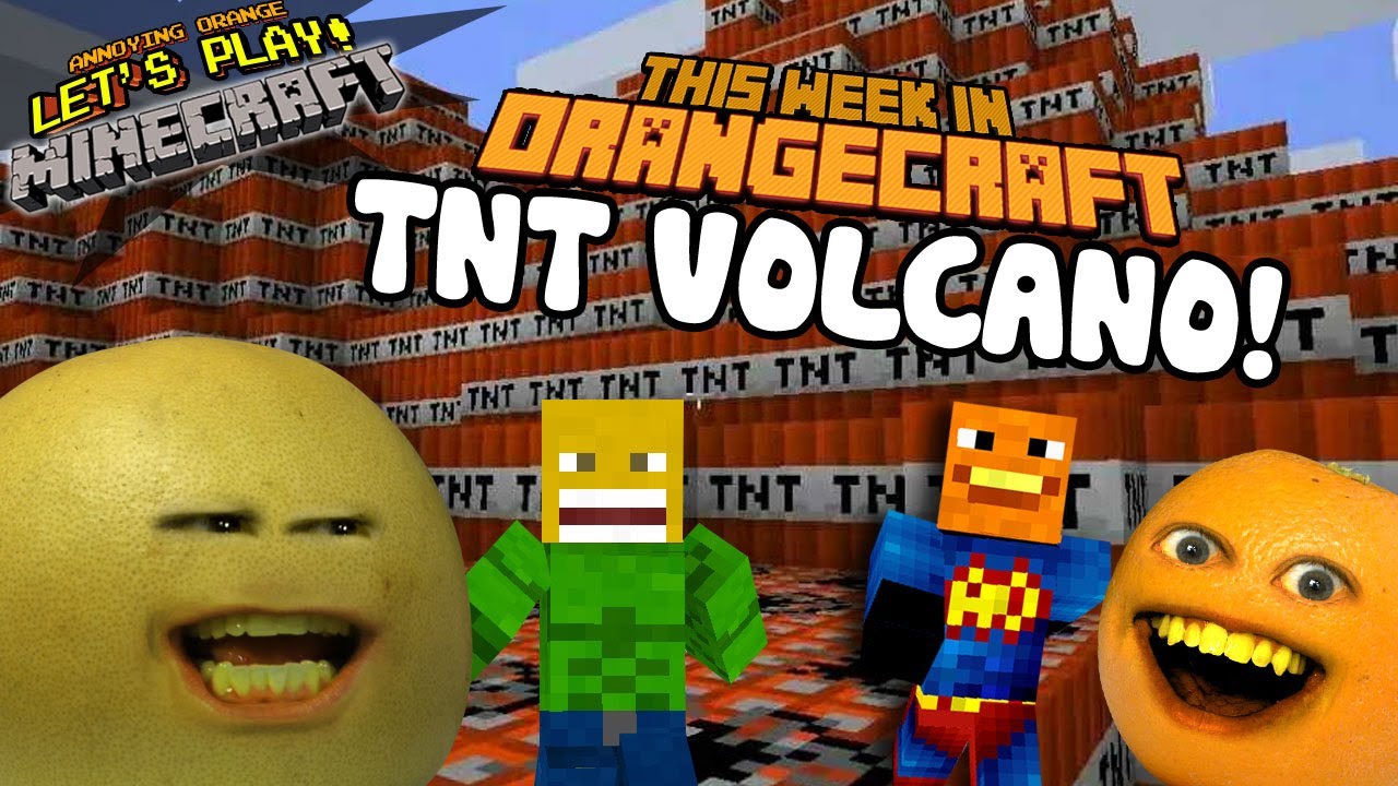 Annoying Orange Plays Minecraft Apple Tnt Massacre