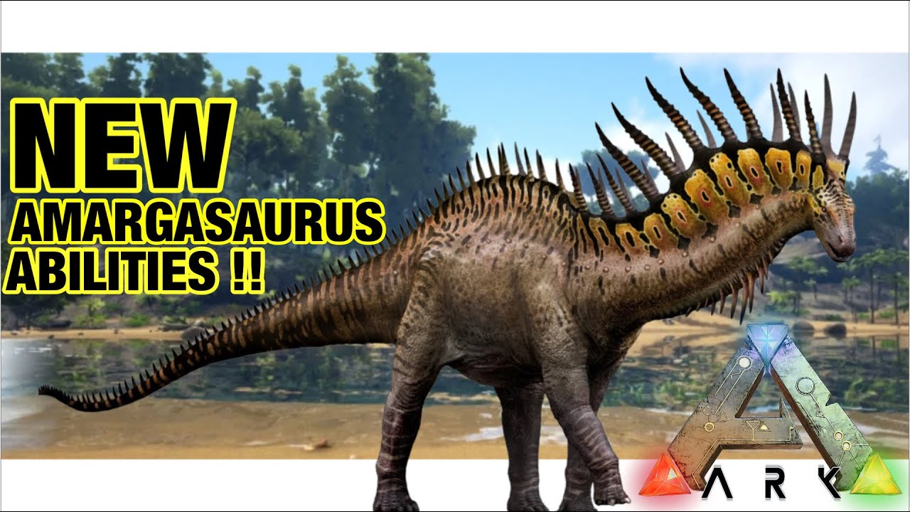 NEW AMARGASAURUS ABILITIES * LOST ISLAND NEW TAMES * ( ARK : SURVIVAL ...