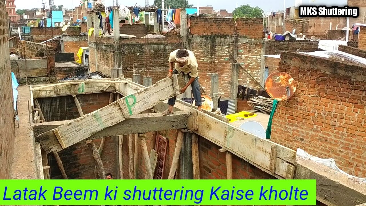 15×50 Latak Beam | Bim Shuttering Remove | Wall Beam in construction ...