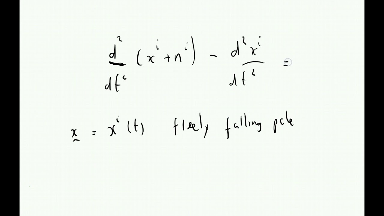 GRSS 127 Riemann tensor tidal acceleration - YouTube
