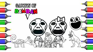 New Garten of Banban 5 Coloring page /All New Bosses + ... | Doovi