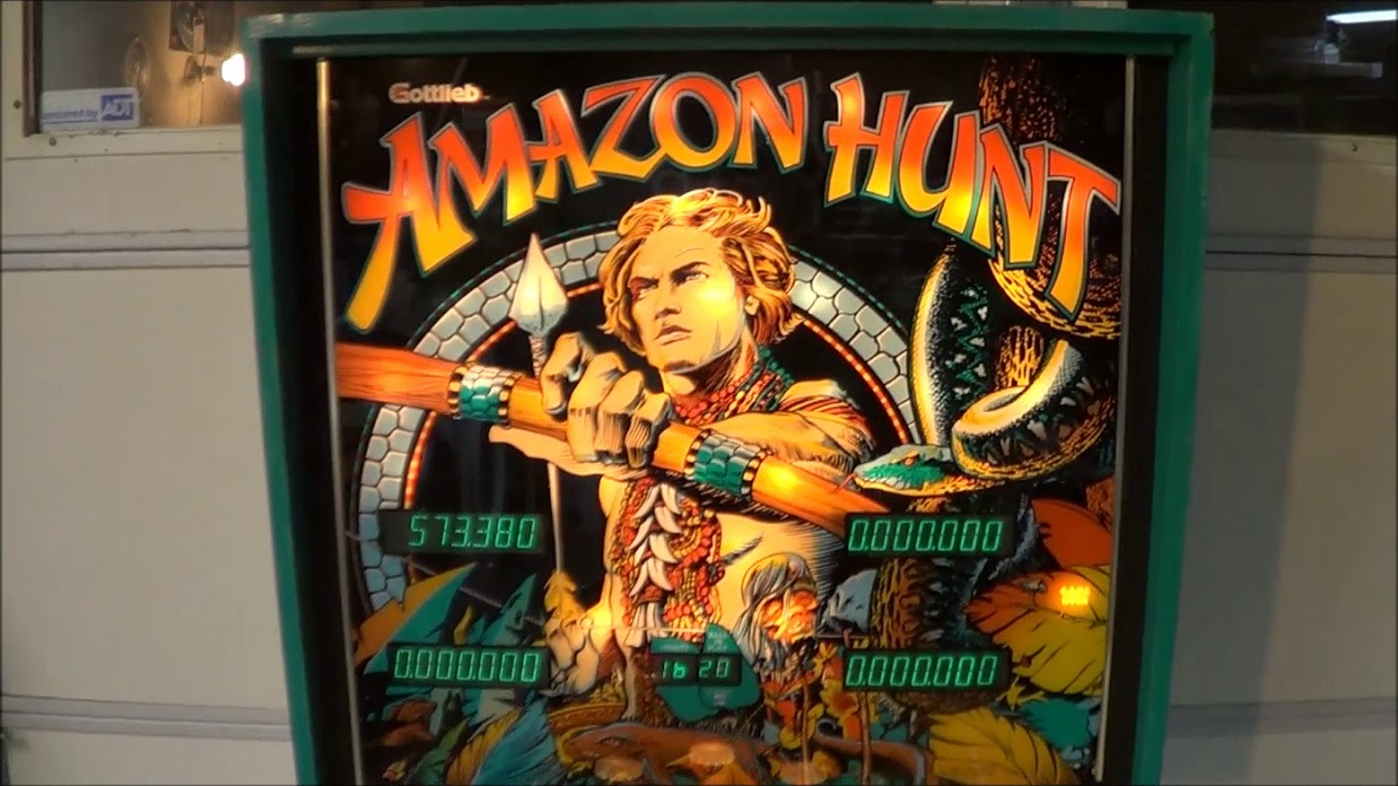 AMAZON HUNT PINBALL MACHINE - BY GOTTLIEB 1983 - YouTube