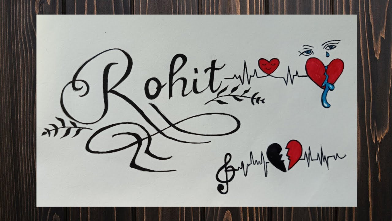 Rohit Name tattoo design// Tattoo Designs - YouTube