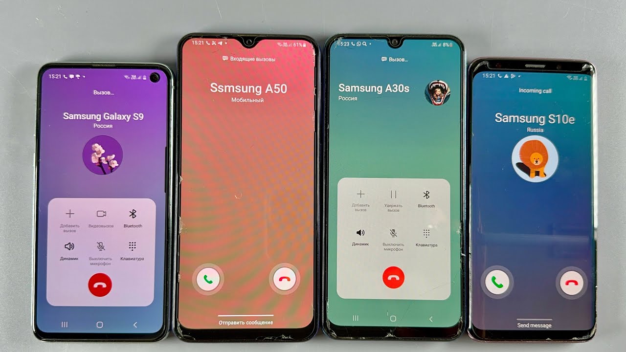 Incoming Call Samsung Galaxy S10e + Samsung Galaxy A50 + Samsung Galaxy ...