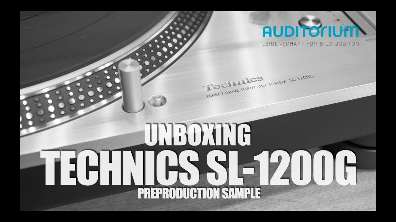 Unboxing TECHNICS SL 1200G - YouTube