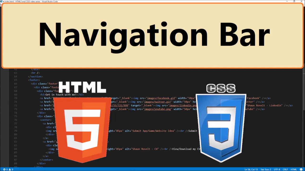 Html5 And Css3 40 Navigation Bar Youtube
