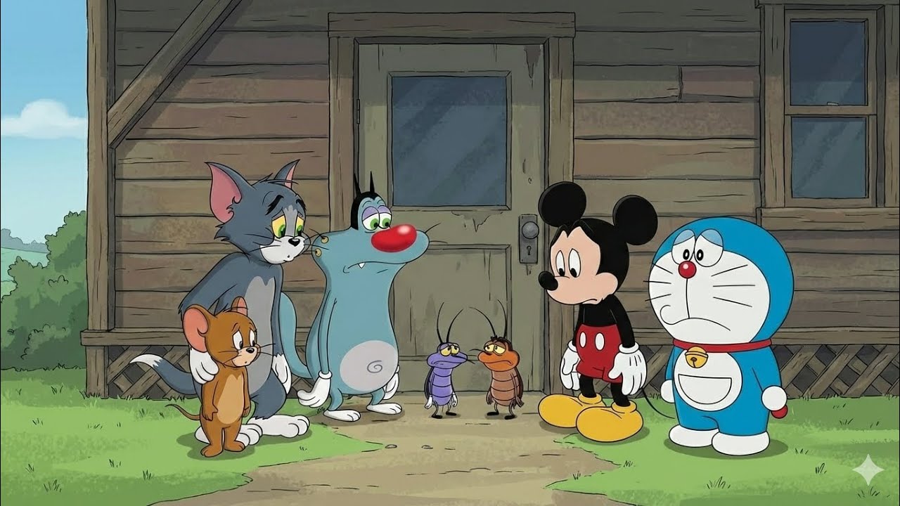 Tom Jerry Doraemon Oggy Mickey Reunion | Fanmade#meowfriends - YouTube