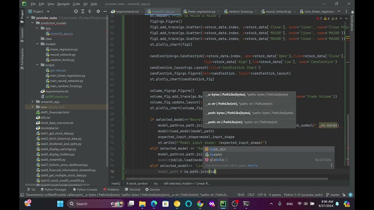 Stock Prediction with Python and Streamlit: Day 4 Streamlit main ...