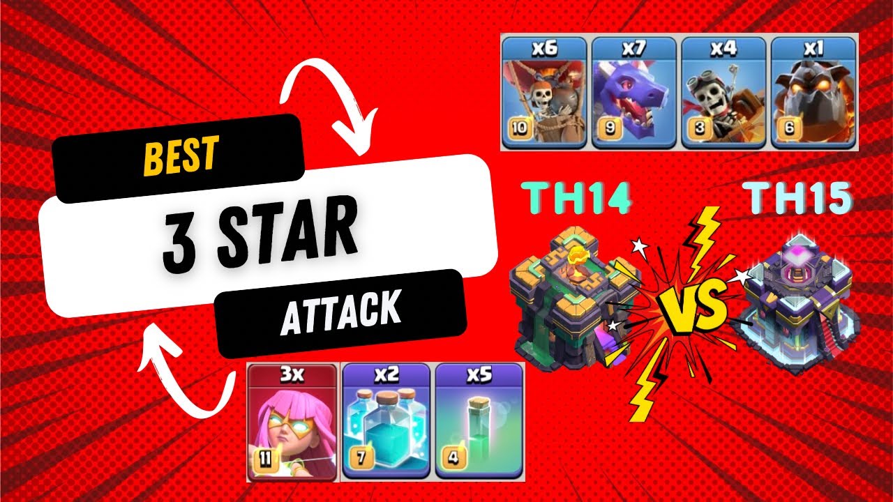 Destroy Max TH15 with TH14 Troops Hydra Blimp Attack Strategy | Clash ...