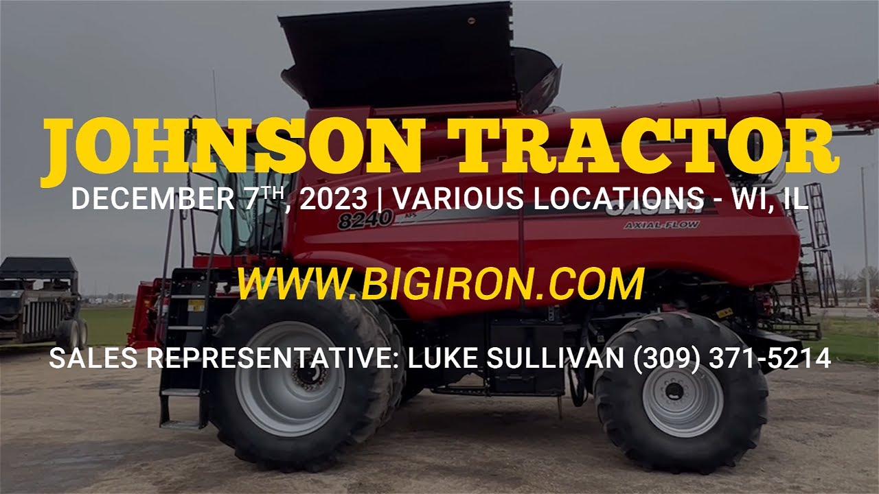Johnson Tractor | December 7, 2023 - BigIron Auctions - YouTube
