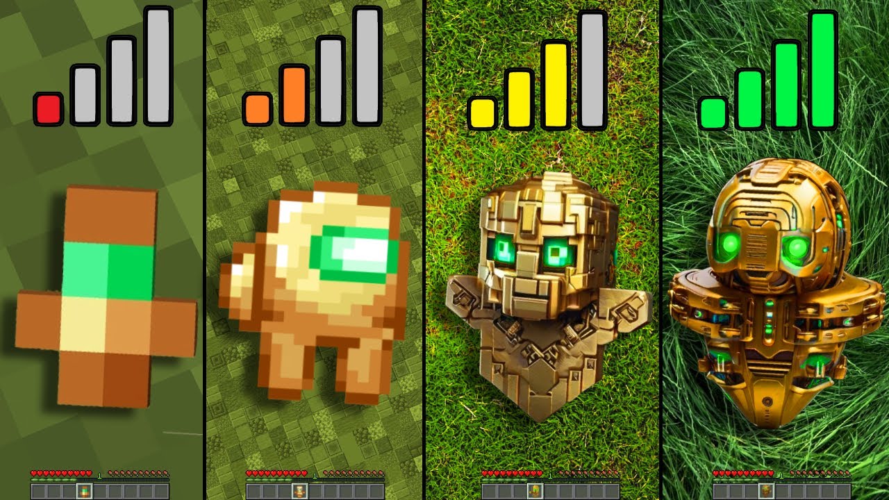 Totem of unduing with different internet in Minecraft - YouTube