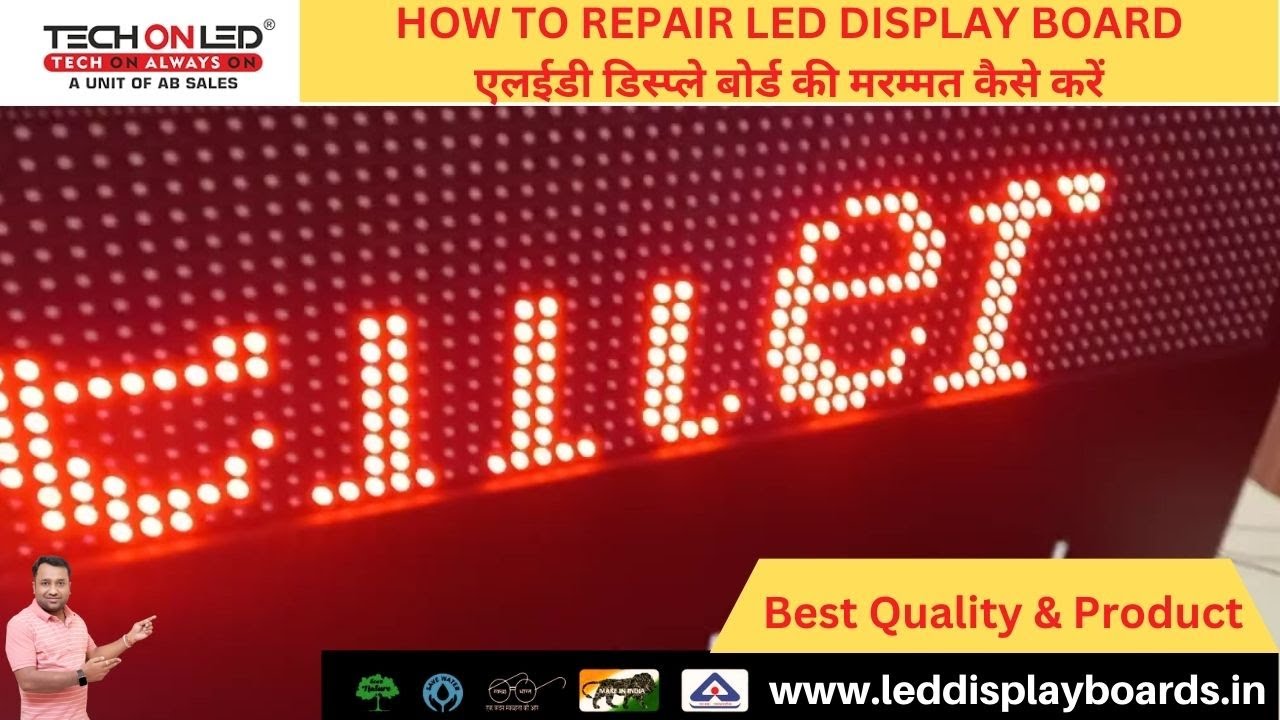 How to Repair Led Display Board in 1 Mins #techon #outdoorled # ...