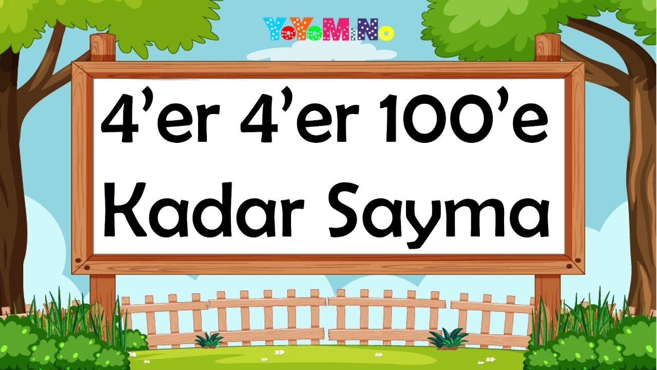4' er 4' er 100' e Kadar Ritmik Sayma | Ritmik Sayılar | 4 ler | 4 ...