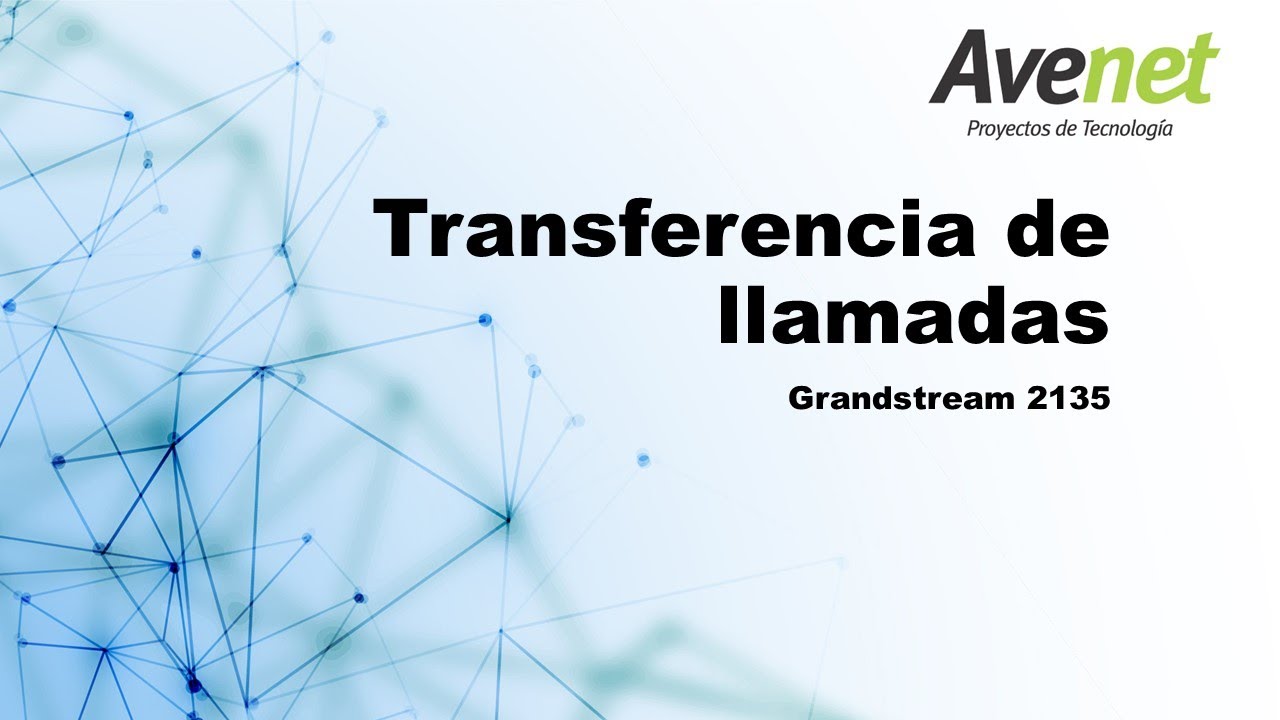 Como transferir una llamada usando teléfono Grandstream 2135 - YouTube
