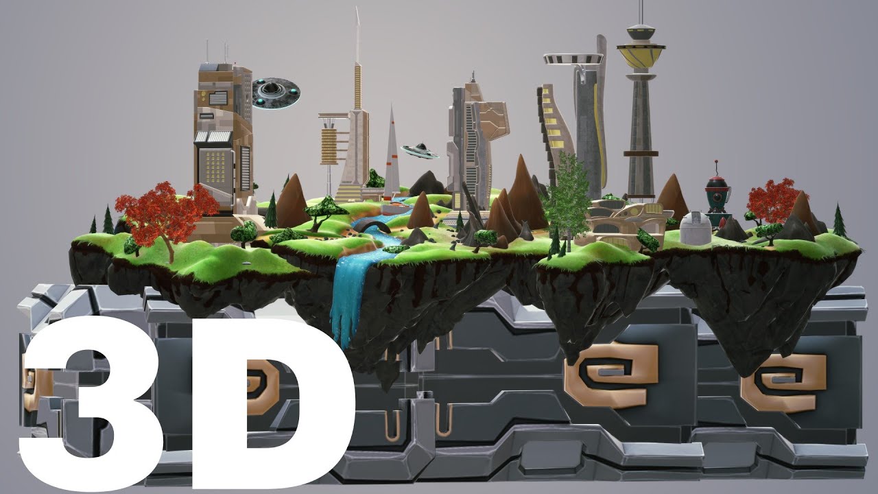 How to make a 3D Futuristic earth - YouTube