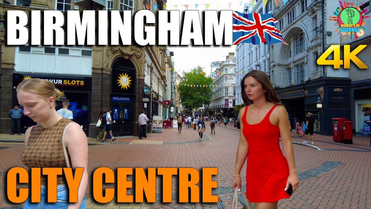 Birmingham's Urban Oasis: Exploring the City Centre Walking Tour 4K ...