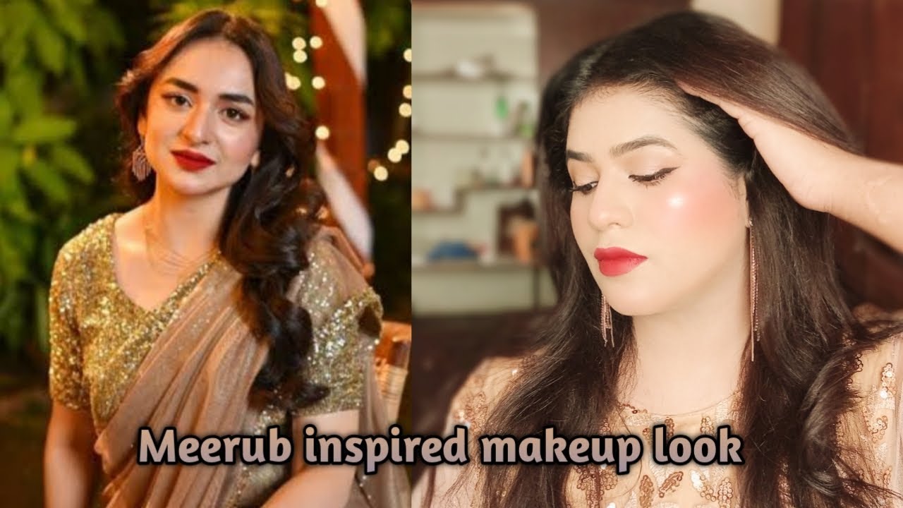 Meerub inspired makeup look|Tere bin|Laraib Siddiqui - YouTube
