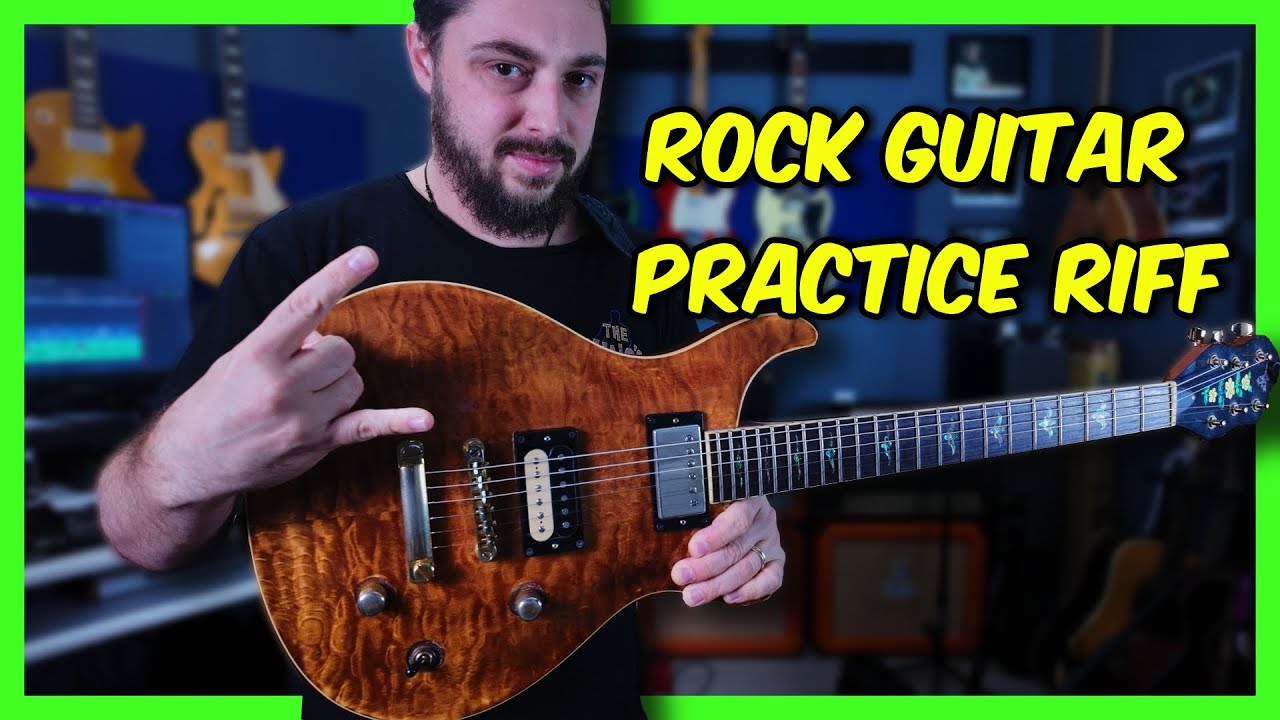 Beginners Rock Guitar Riff (in the key of A) - YouTube