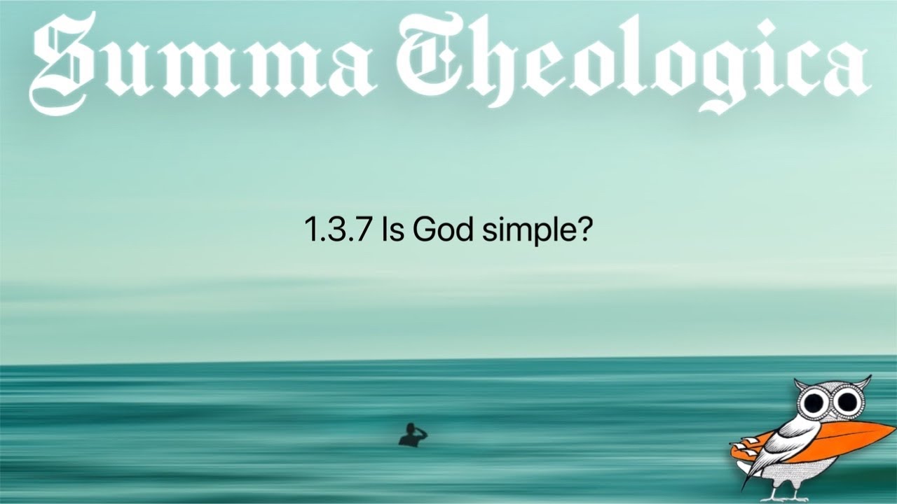 Is God totally simple? - YouTube