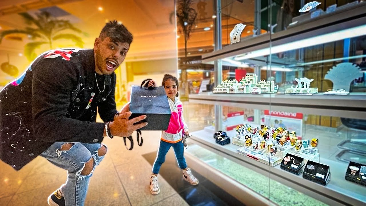 MEU PAPAI NÃO ESPERA POR ESSE PRESENTE * loja de ouro * - YouTube