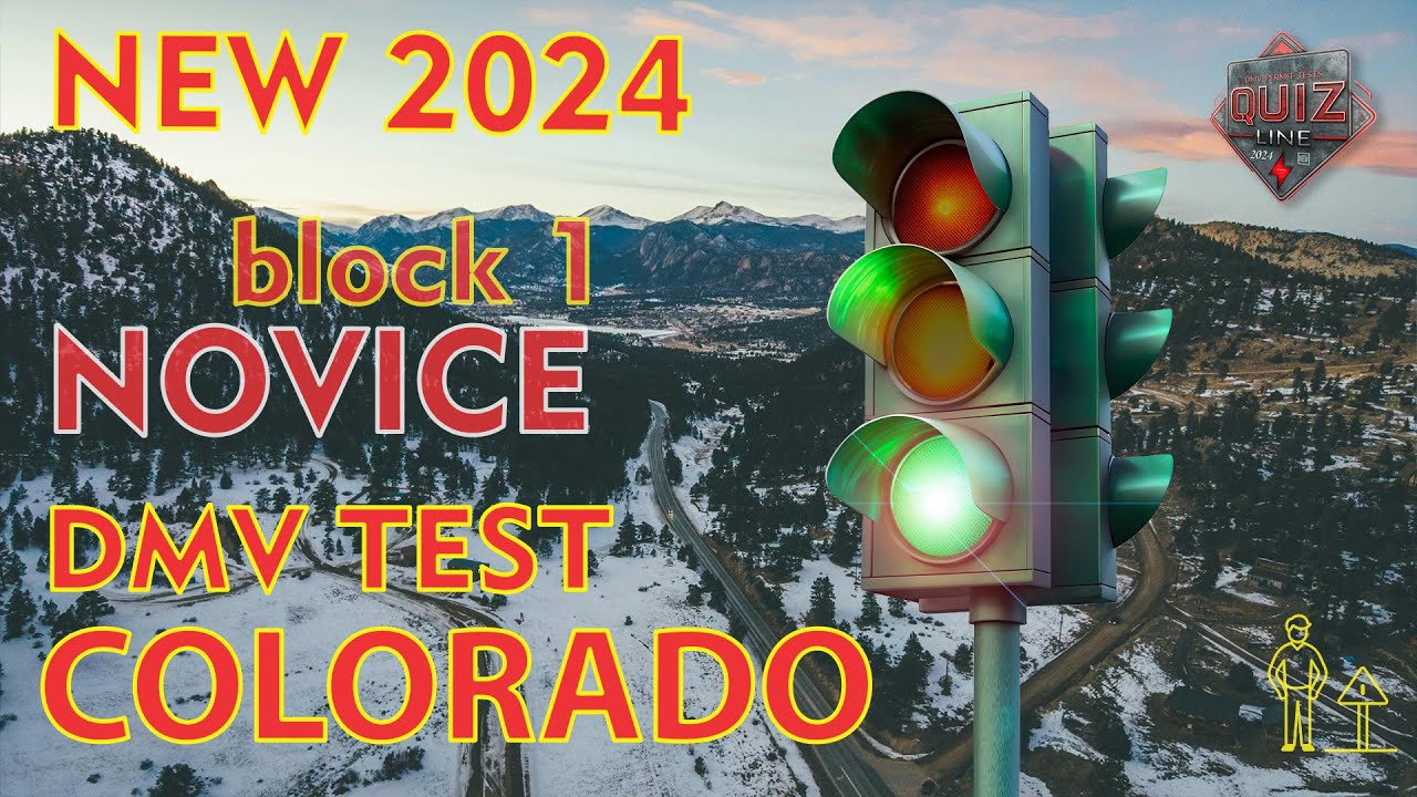 Colorado DMV permit test quiz 2024 (Block 1, Difficulty: Novice) - YouTube