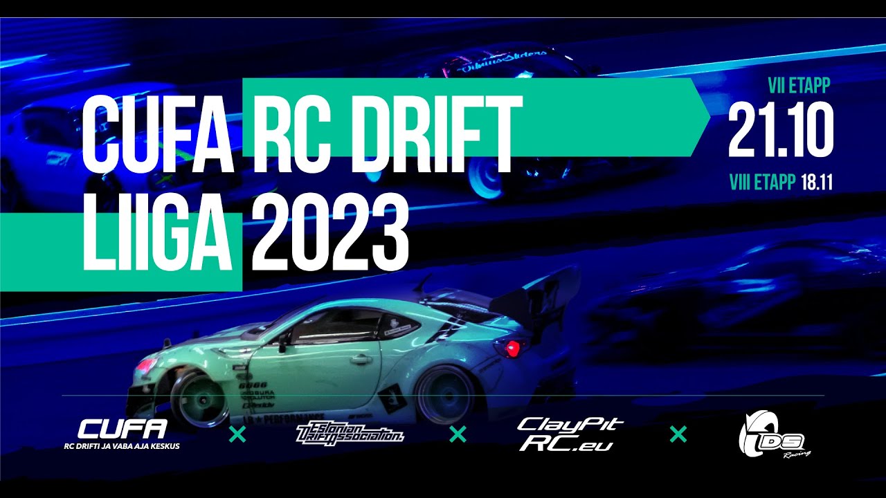 CuFa RC Drift Liiga 2023 Semi-PRO 5.etapp / PRO 7.etapp - YouTube