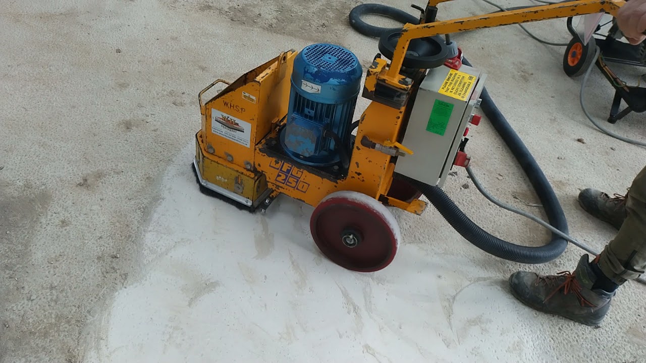 Hire of dfg250 single head 3 phase grinder fitted with diamond button ...