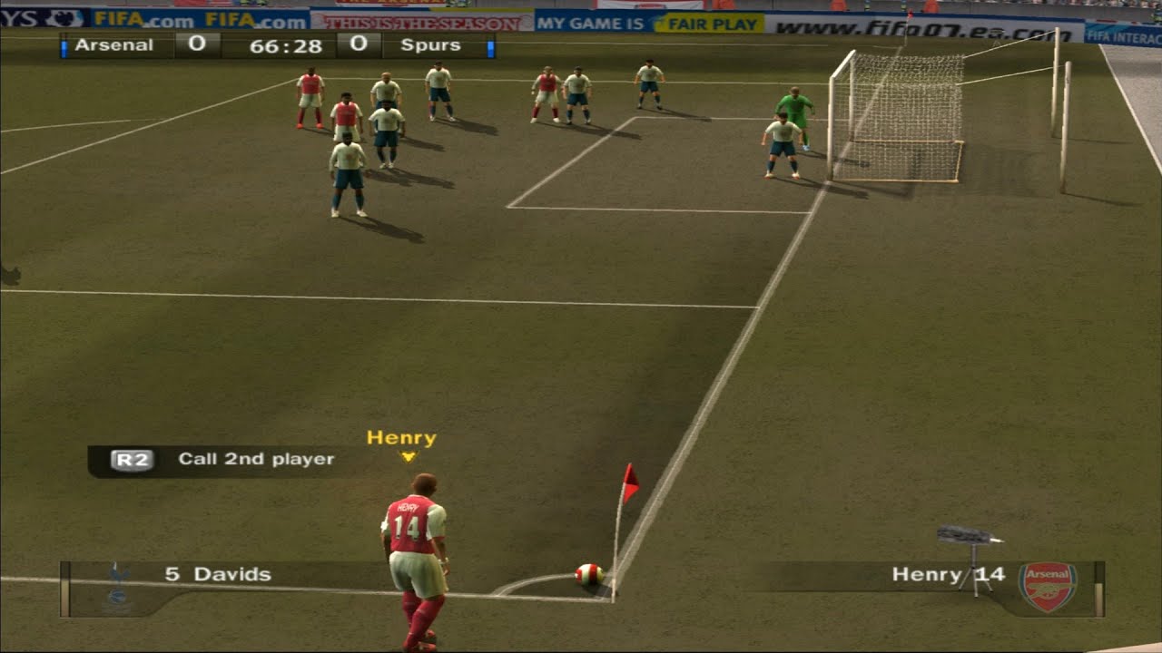 FIFA 07 Arsenal vs Tottenham Hotspurs PS2 / PCSX2 | Gameplay Retro Fifa ...