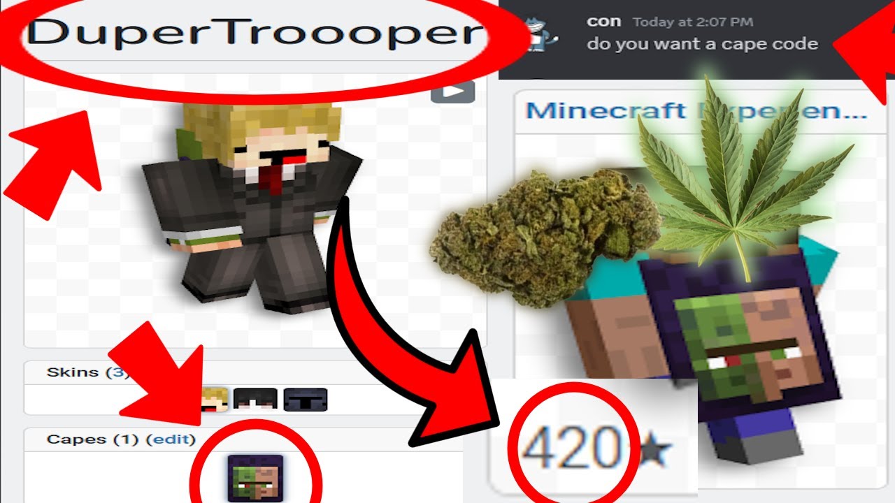 i got the NEW minecraft WEED CAPE?? (2024 Fan club OGUSERS CAPE ...