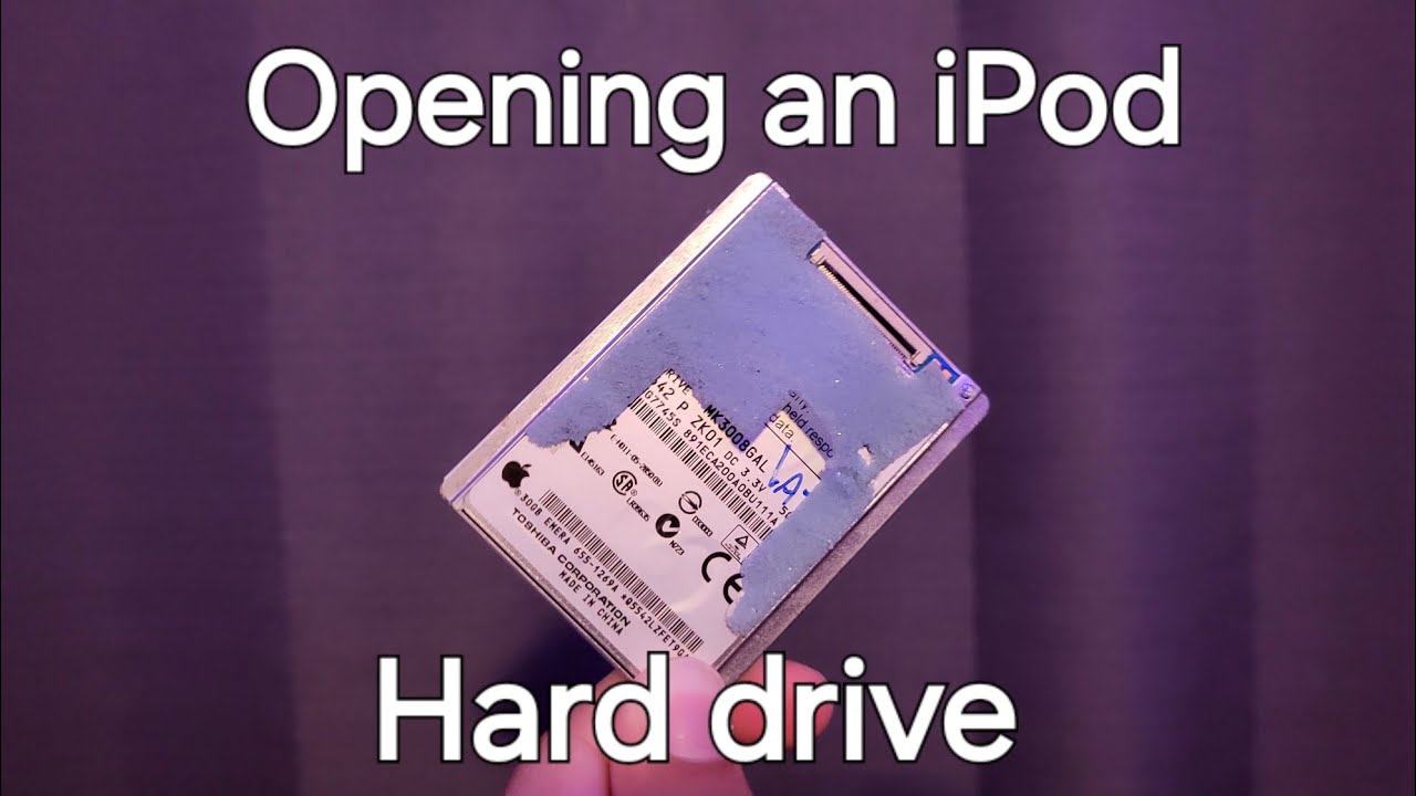 Looking inside an iPod Hard Drive - YouTube