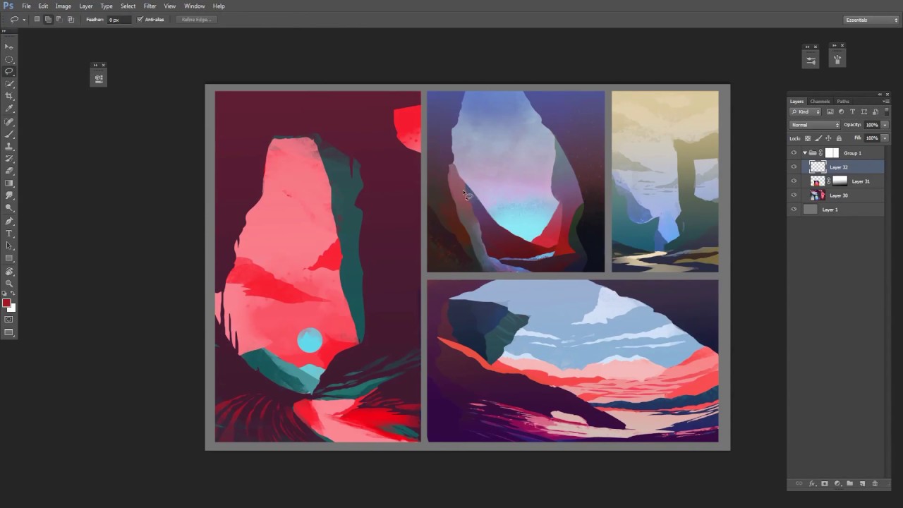 color thumbnail sketches 2 - YouTube