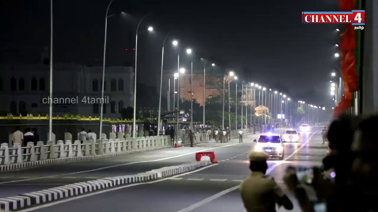 Prime minister narendra modi convoy chennai - YouTube
