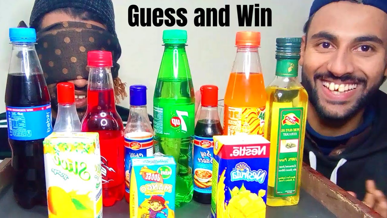 Taste and Guess the most Popular Drinks | Food Games - YouTube