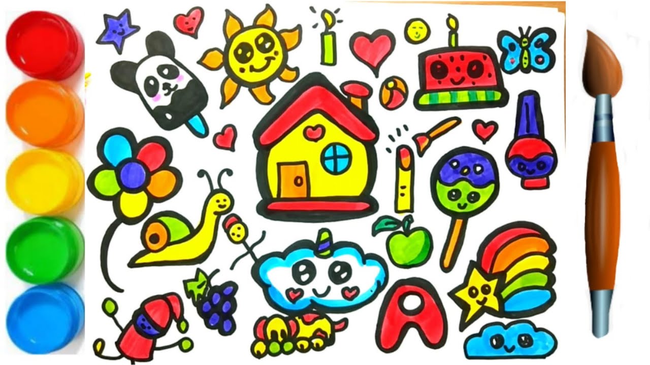 How to Draw different Drawing for Kids || Easy Step by Step to Draw ...