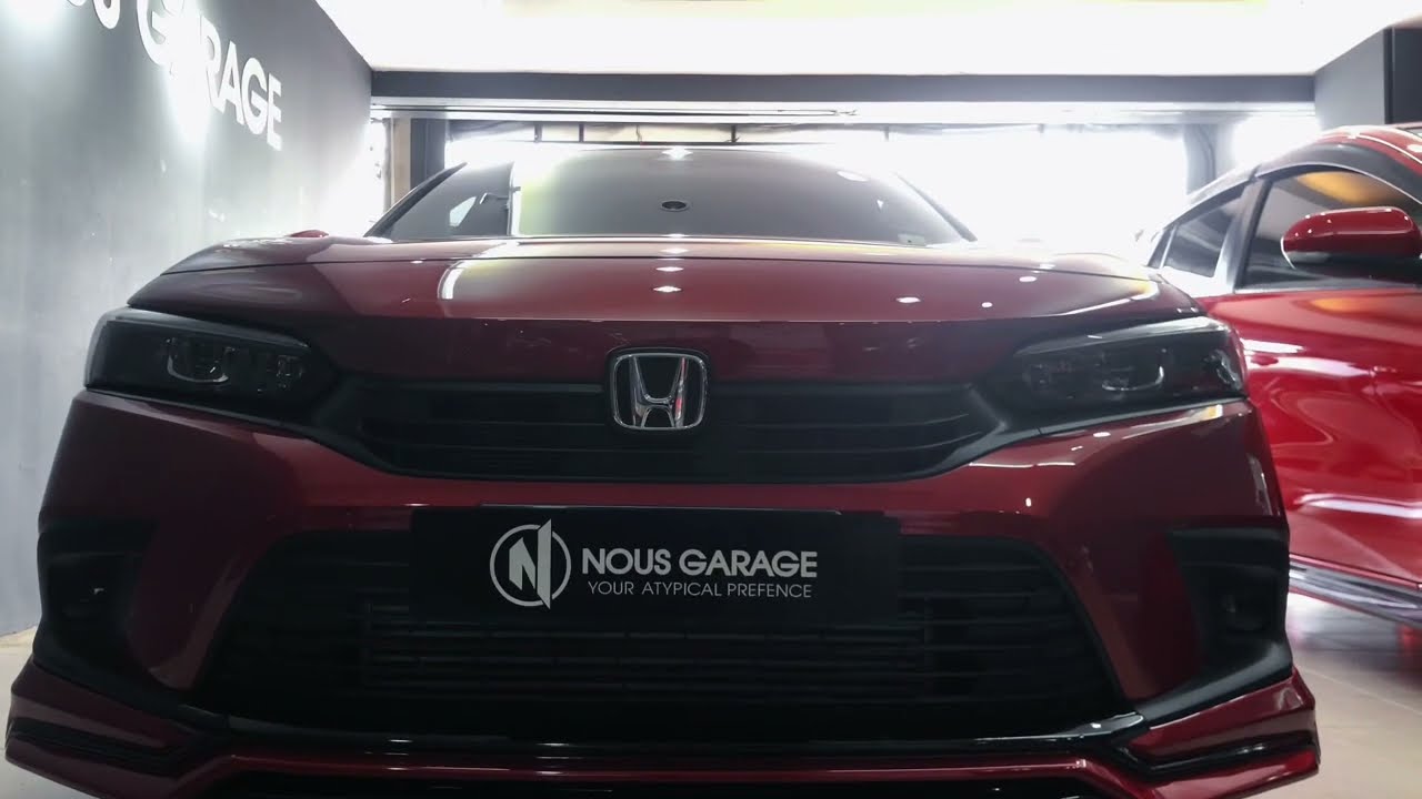 Red Civic Fe 2022 with YOFER kit - YouTube