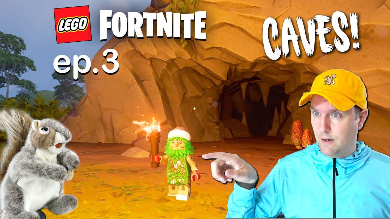 Squirrel Stampede Plays LEGO Fortnite Minecraft Caves and Rainbows ...